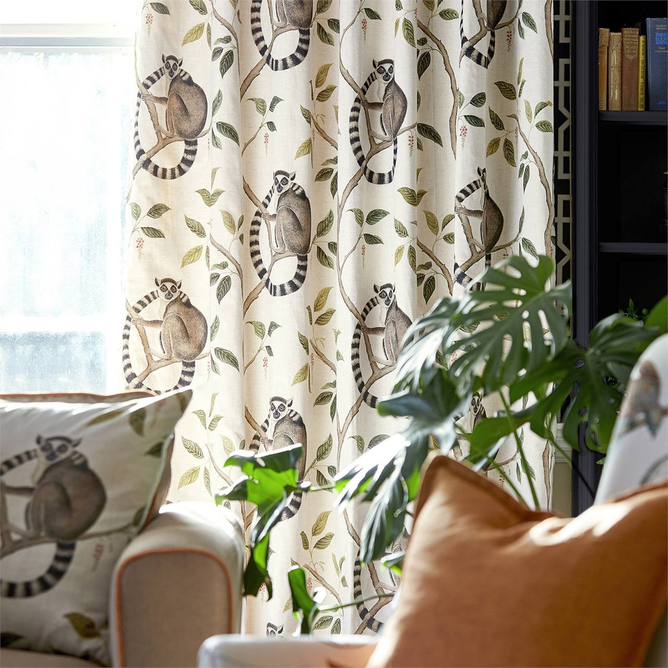 Ringtailed Lemur by Sanderson Fabrics | Store — FABRIC STUDIO STORE